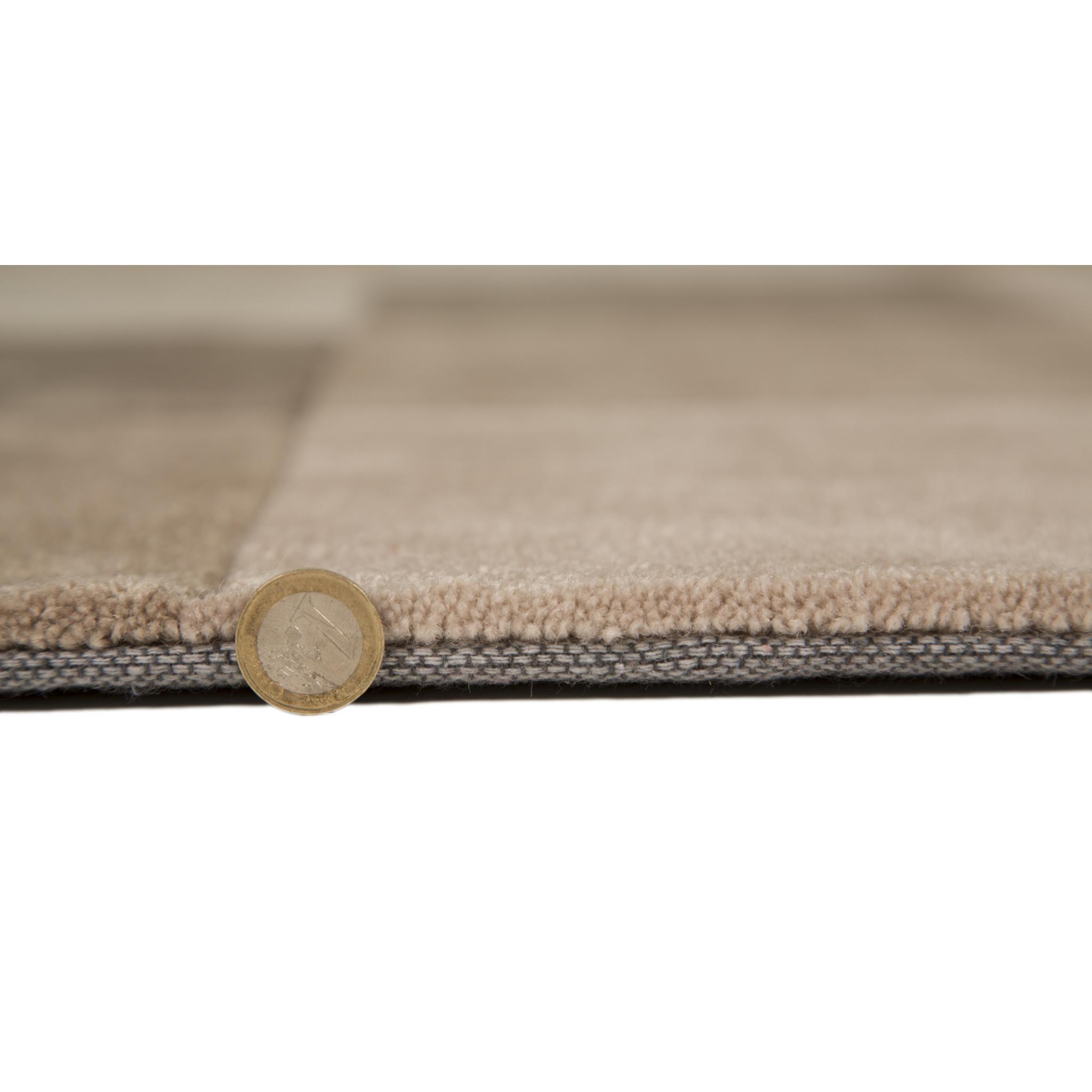 Infinite Squared Checked Rug in Natural 120 x 170 cm (4'x5'6'')