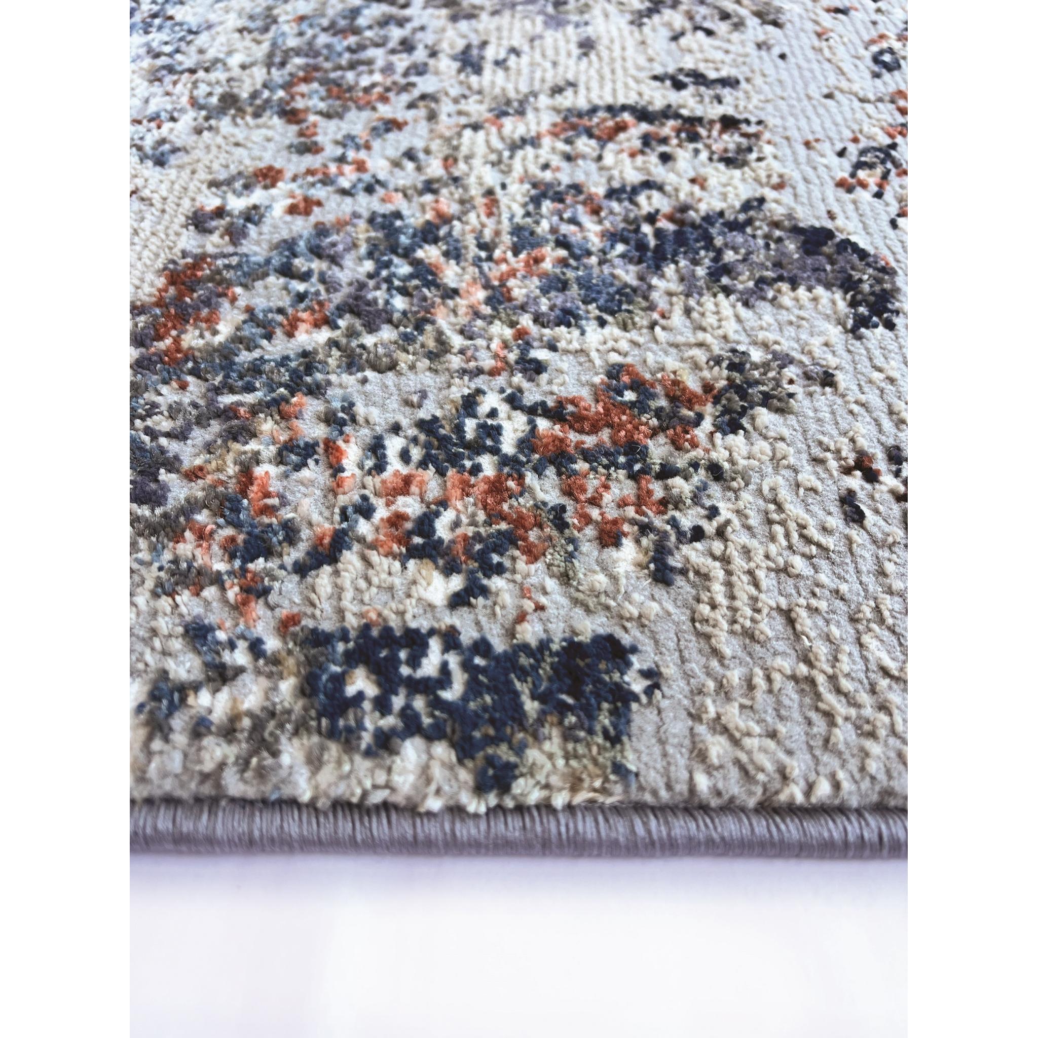 Origins Arabesque Traditional Abstract Fingered Rug in Multi
